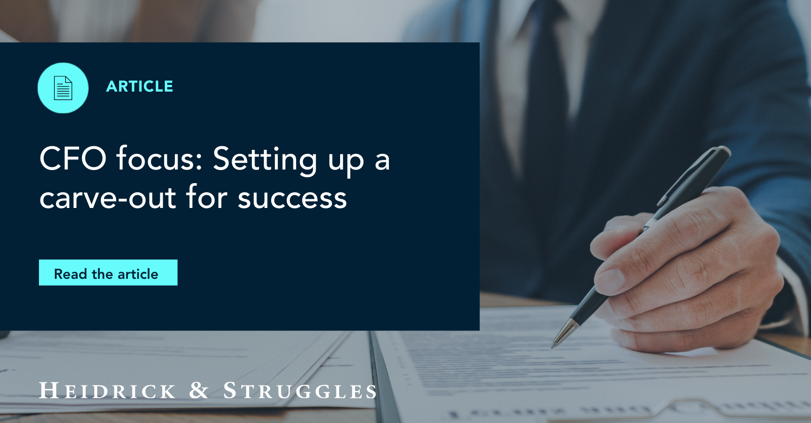 CFO focus: Setting up a carve-out for success | Insights | Heidrick ...