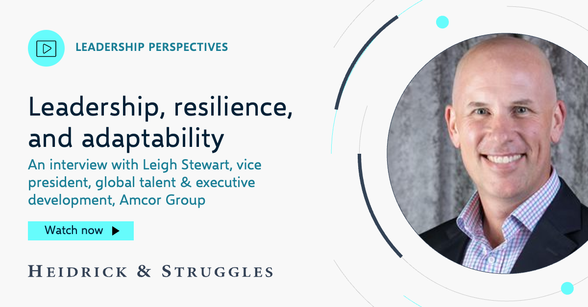 Leadership, resilience, and adaptability: An interview with Leigh ...