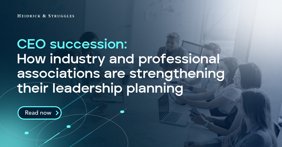 CEO succession: How industry and professional associations are ...