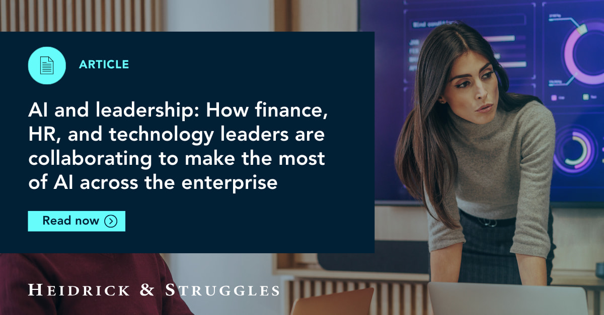 AI and leadership: How finance, HR, and technology leaders are ...