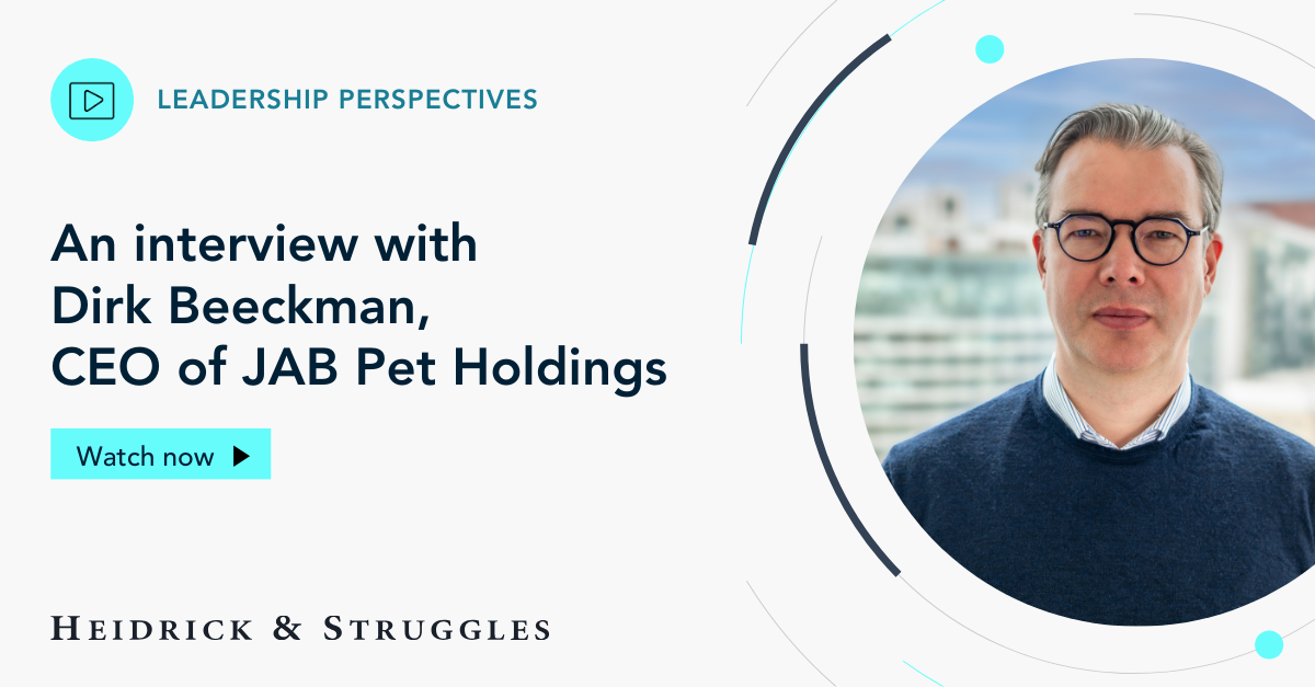 Leadership perspectives: An interview with Dirk Beeckman, CEO of JAB ...