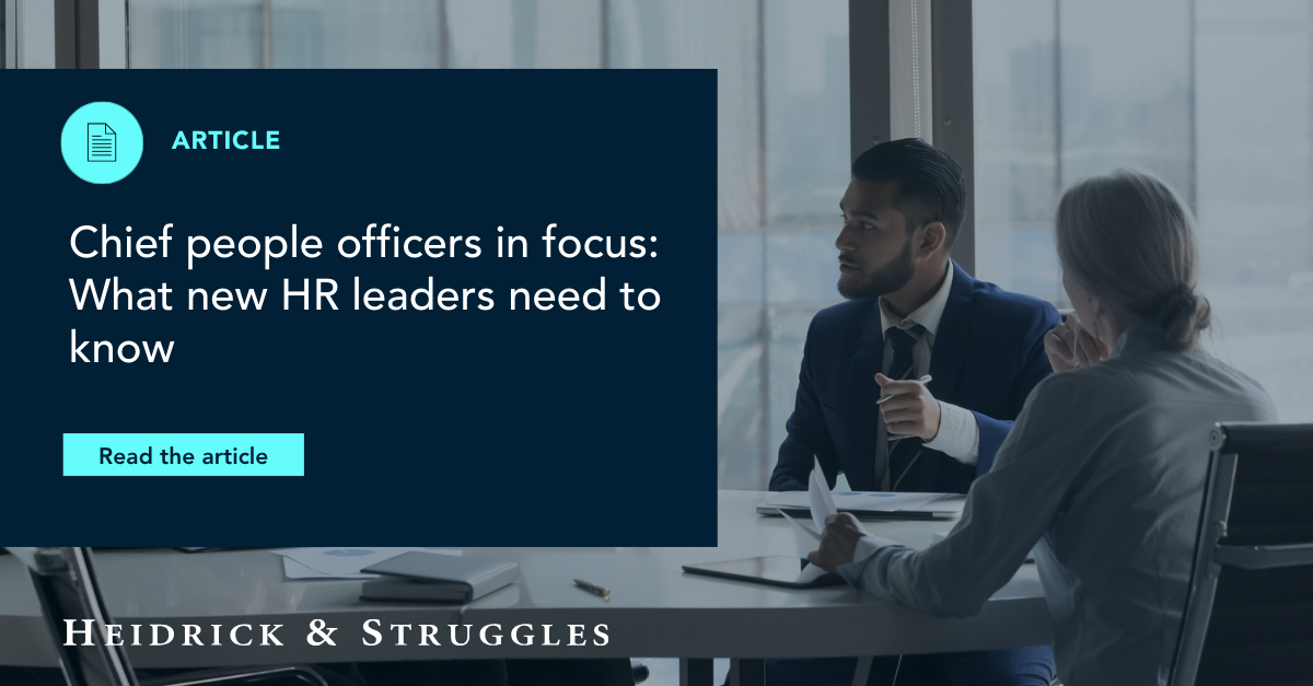 Chief People Officer Role in Focus: New HR Leaders Need to Know