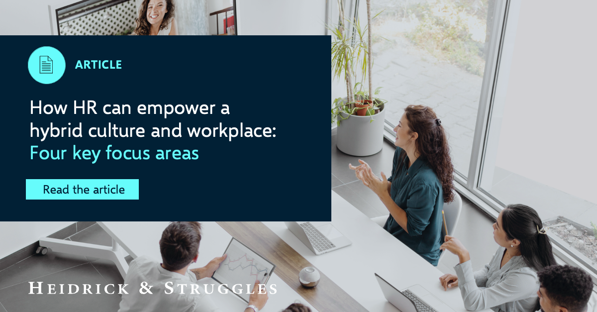 HR Leadership Priorities: Empowering a Hybrid Model