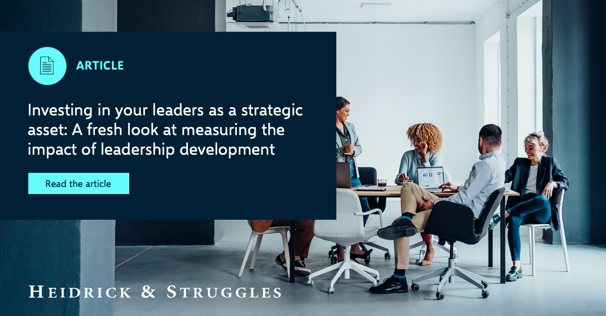 Leadership assurance: A fresh look at measuring the impact of ...