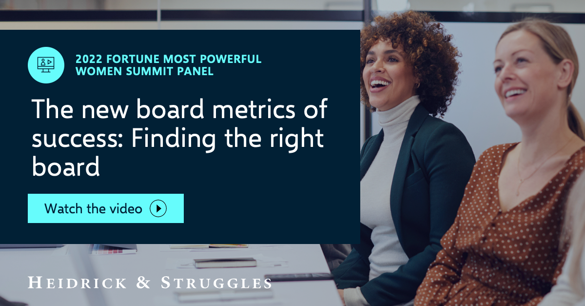 The new board metrics of success: Finding the right board | Insights ...