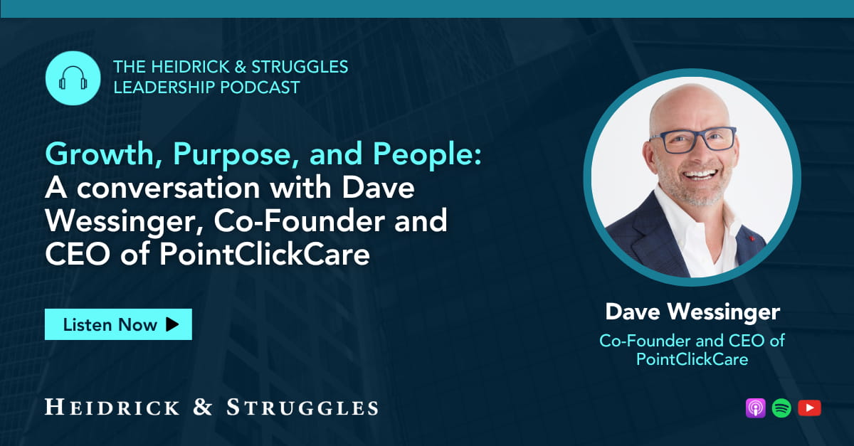 Growth, purpose, and people: A conversation with Dave Wessinger, co ...