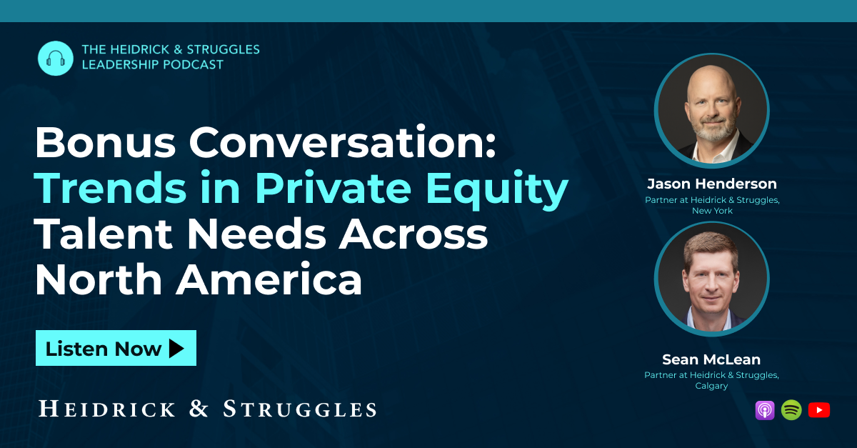 Bonus conversation: Trends in private equity talent needs across North ...