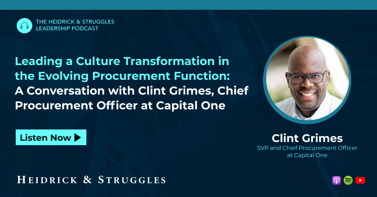 Leading a culture transformation in the evolving procurement function ...