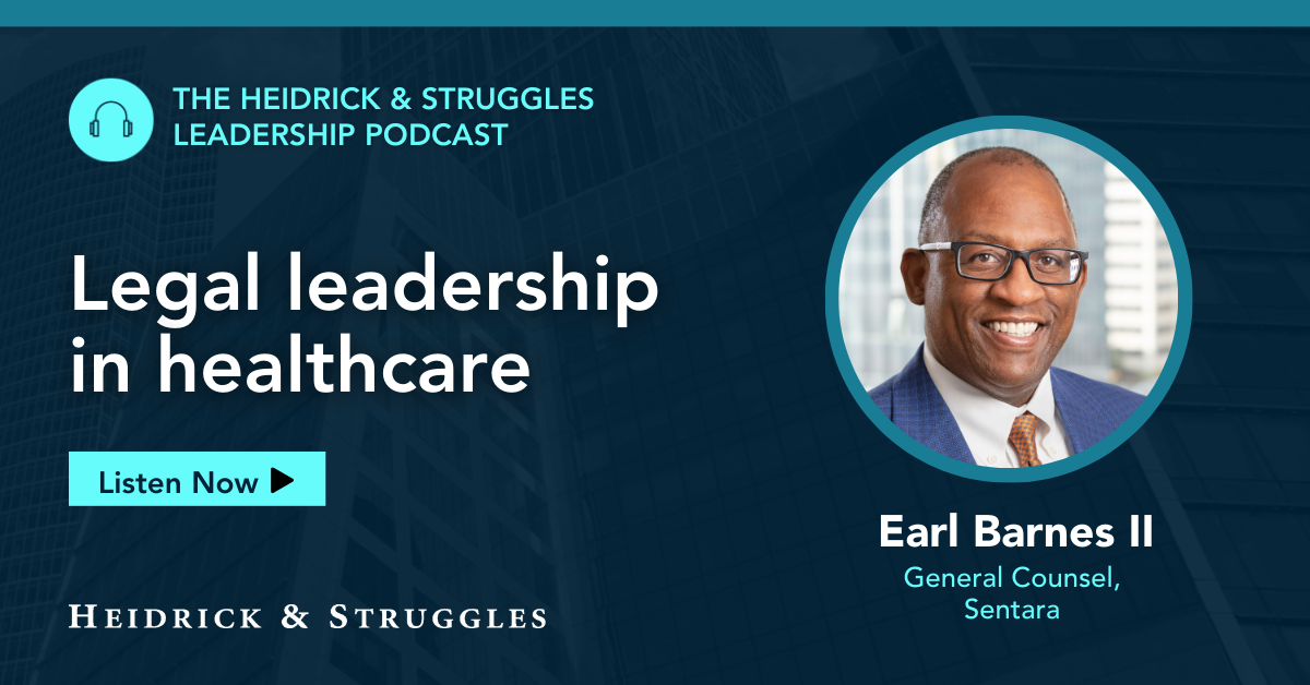 Legal leadership in healthcare: Insights from the GC of Sentara, a not ...