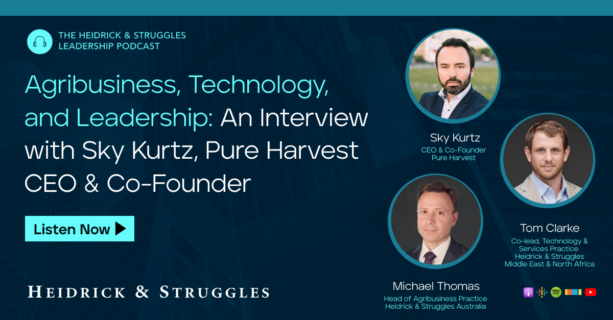 Agribusiness, technology, and leadership: An interview with Sky Kurtz ...