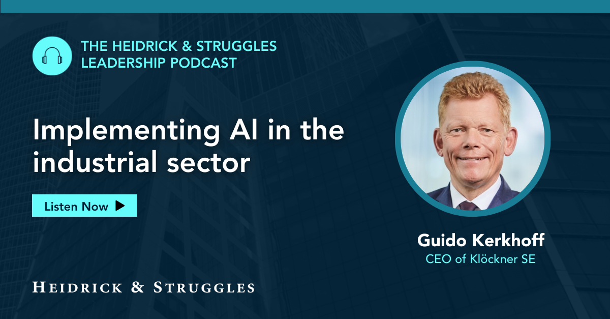 Implementing AI in the industrial sector: A conversation with Guido ...