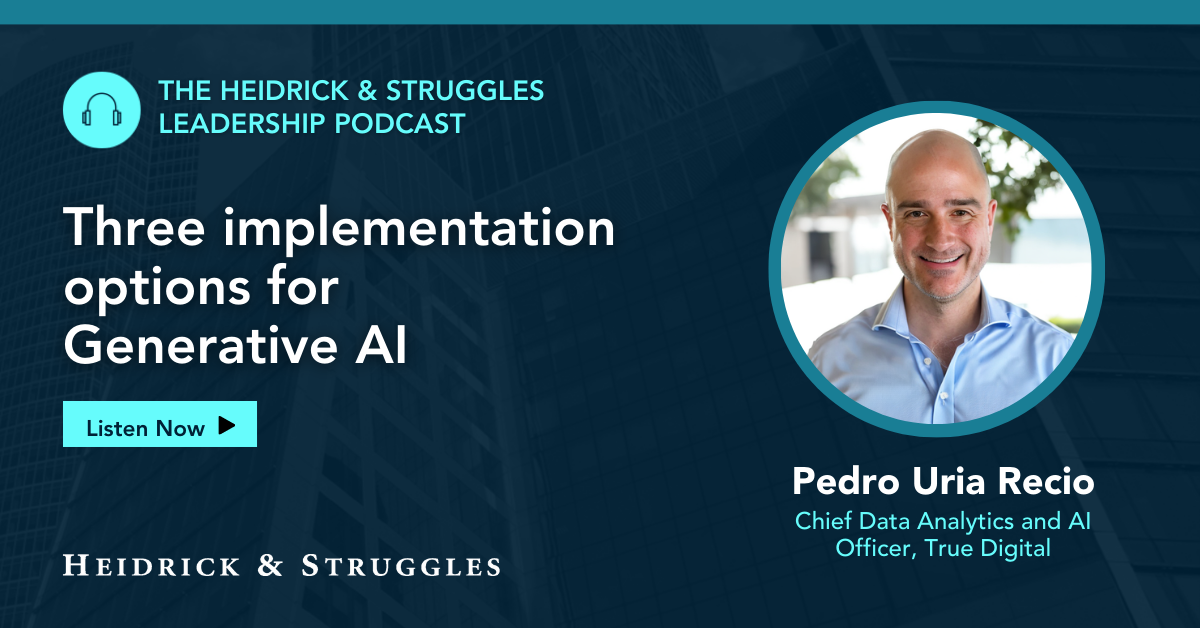 Three implementation options for Generative AI: An interview with Pedro ...