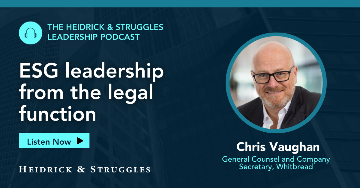 ESG leadership from the legal function: An interview with Whitbread ...
