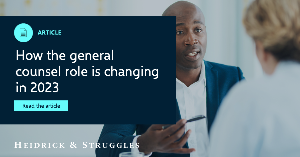The Expanding Role of General Counsel | Heidrick & Struggles