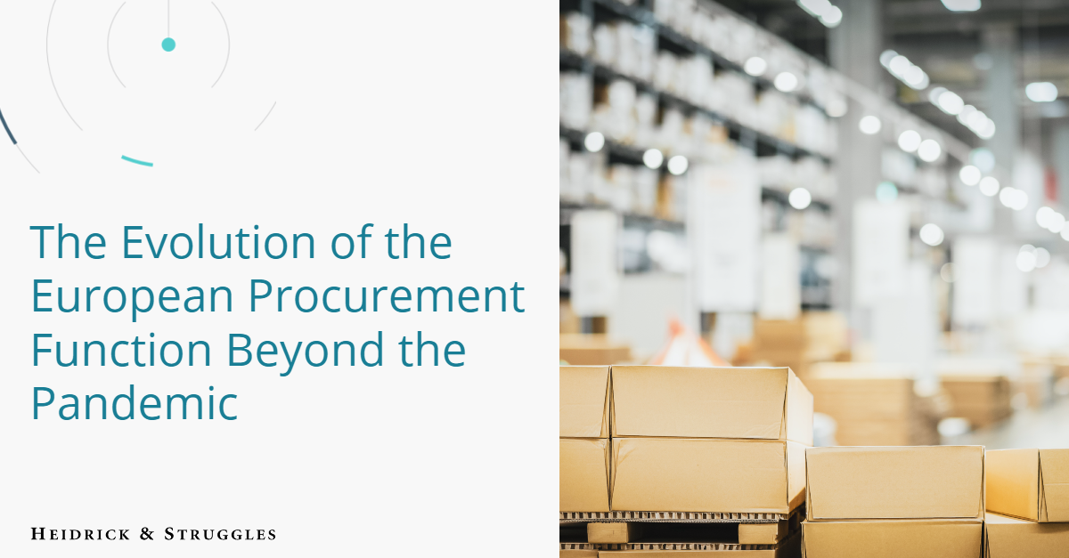 The evolution of the European procurement function beyond the pandemic ...