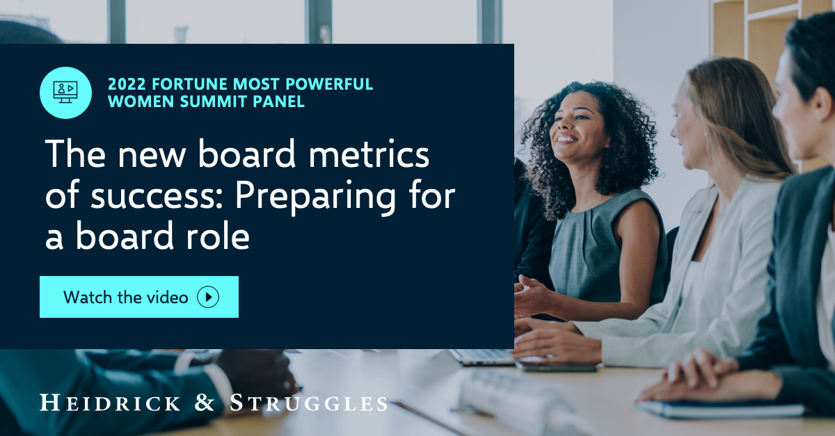 The new board metrics of success: Preparing for a board role | Insights ...