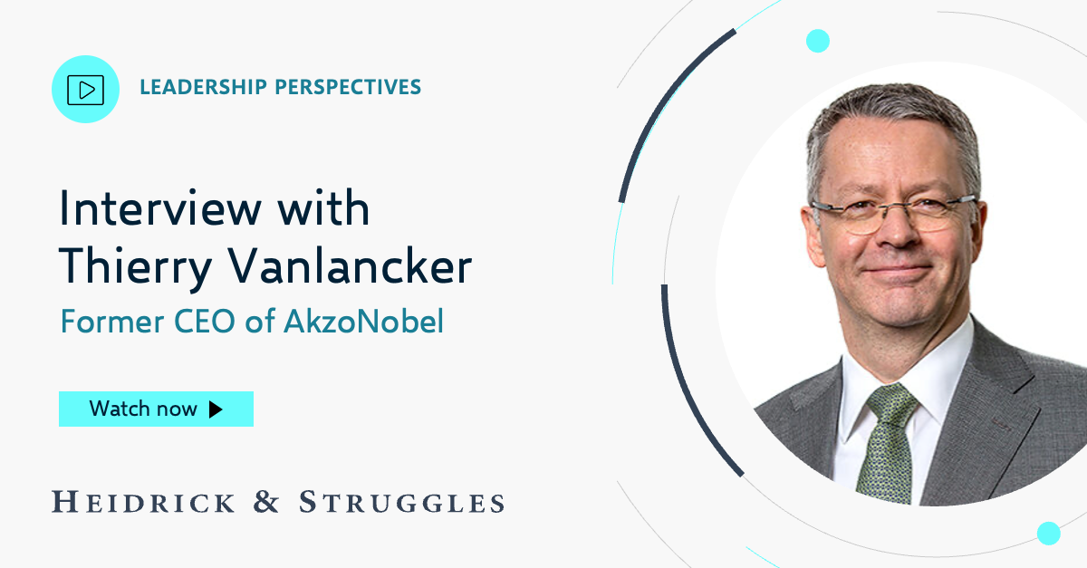Leadership perspectives: An interview with Thierry Vanlancker, former ...