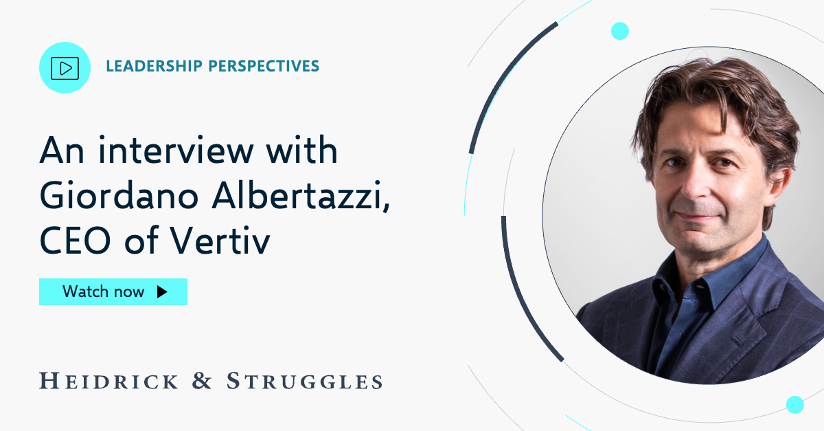 Giordano Albertazzi on Leadership | Heidrick & Struggles