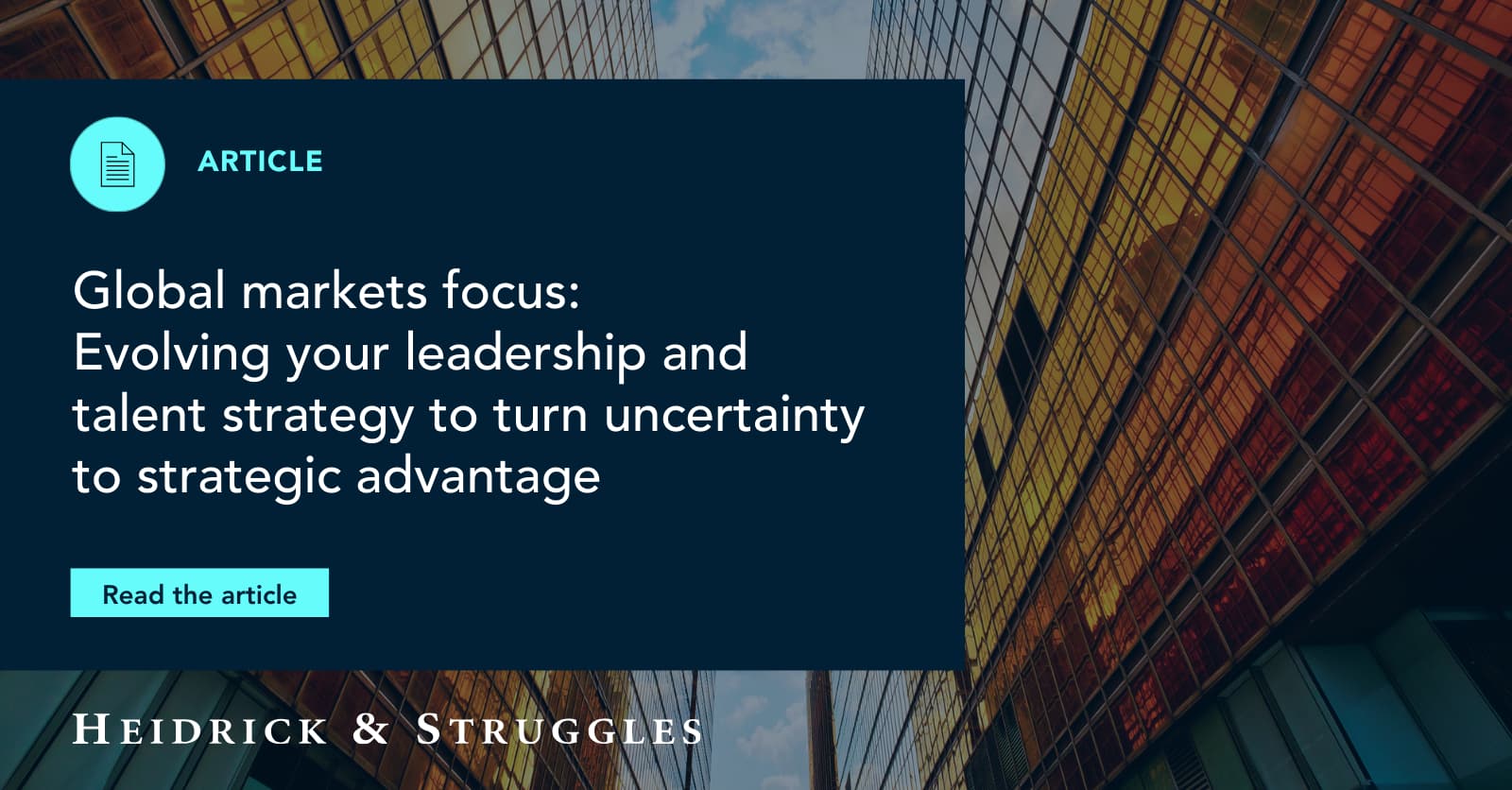 Global markets focus: Evolving your leadership and talent strategy to ...