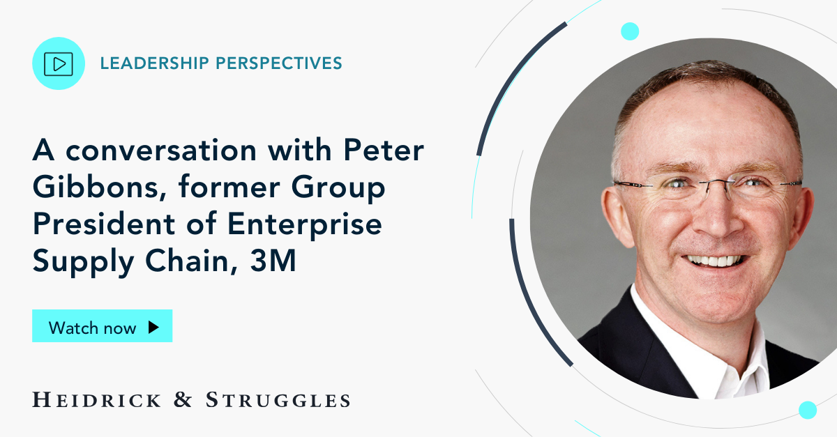 Leadership perspectives: A conversation with Peter Gibbons, former ...