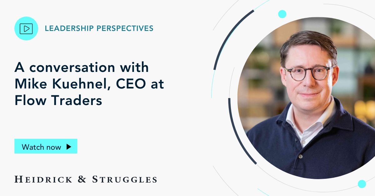 Leadership perspectives: A conversation with Mike Kuehnel, CEO at Flow ...