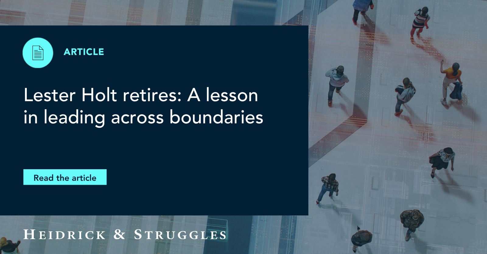 Lester Holt retires: A lesson in leading across boundaries ...