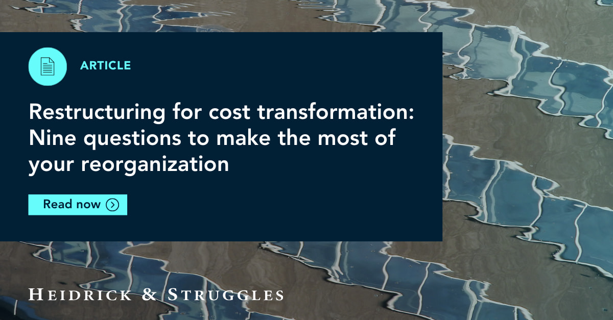 Restructuring for cost transformation: Nine questions to make the most ...