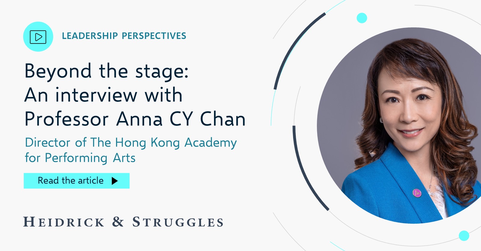 Beyond the stage: An interview with Professor Anna CY Chan, director of ...